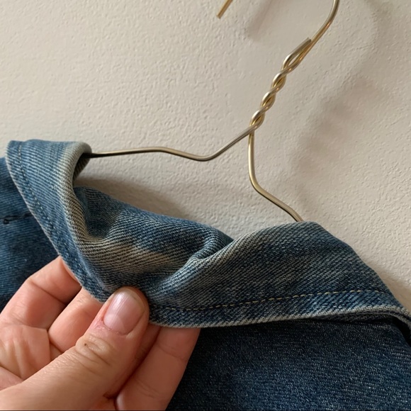 Lee | Jackets & Coats | Vintage Lee Distressed Embroidered Jean Jacket ...